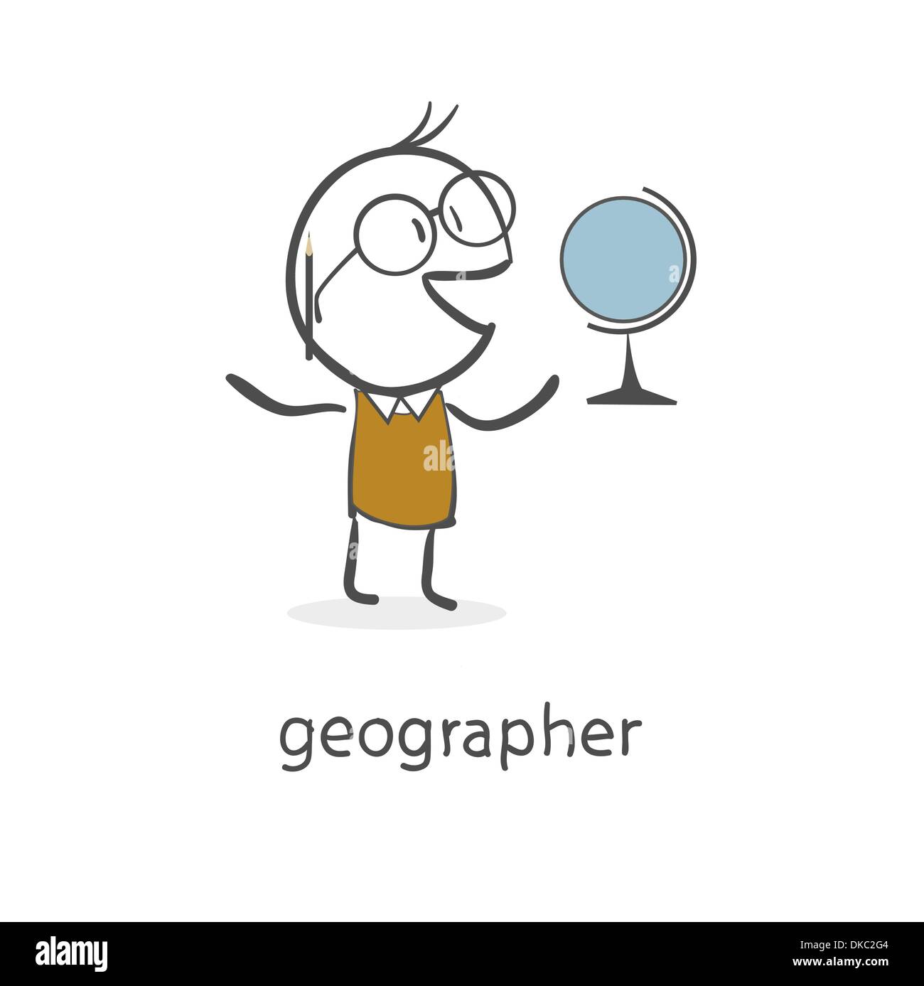 Geographer looking at map hi-res stock photography and images - Alamy