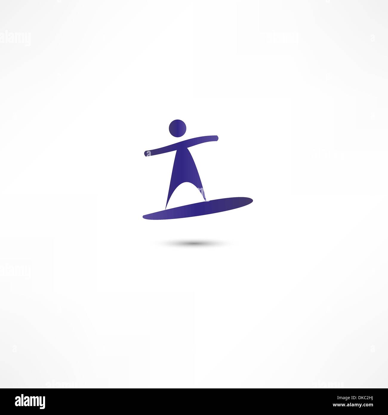 Man On Surf. Icon Stock Vector Image & Art - Alamy
