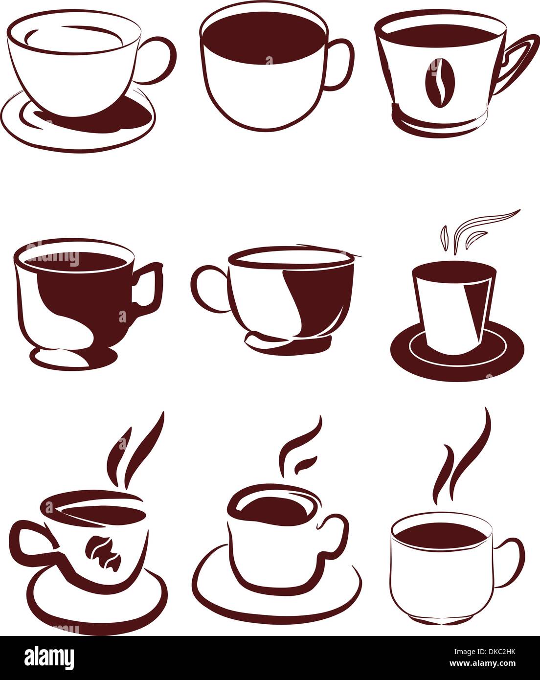 coffee icons set Stock Vector Image & Art - Alamy