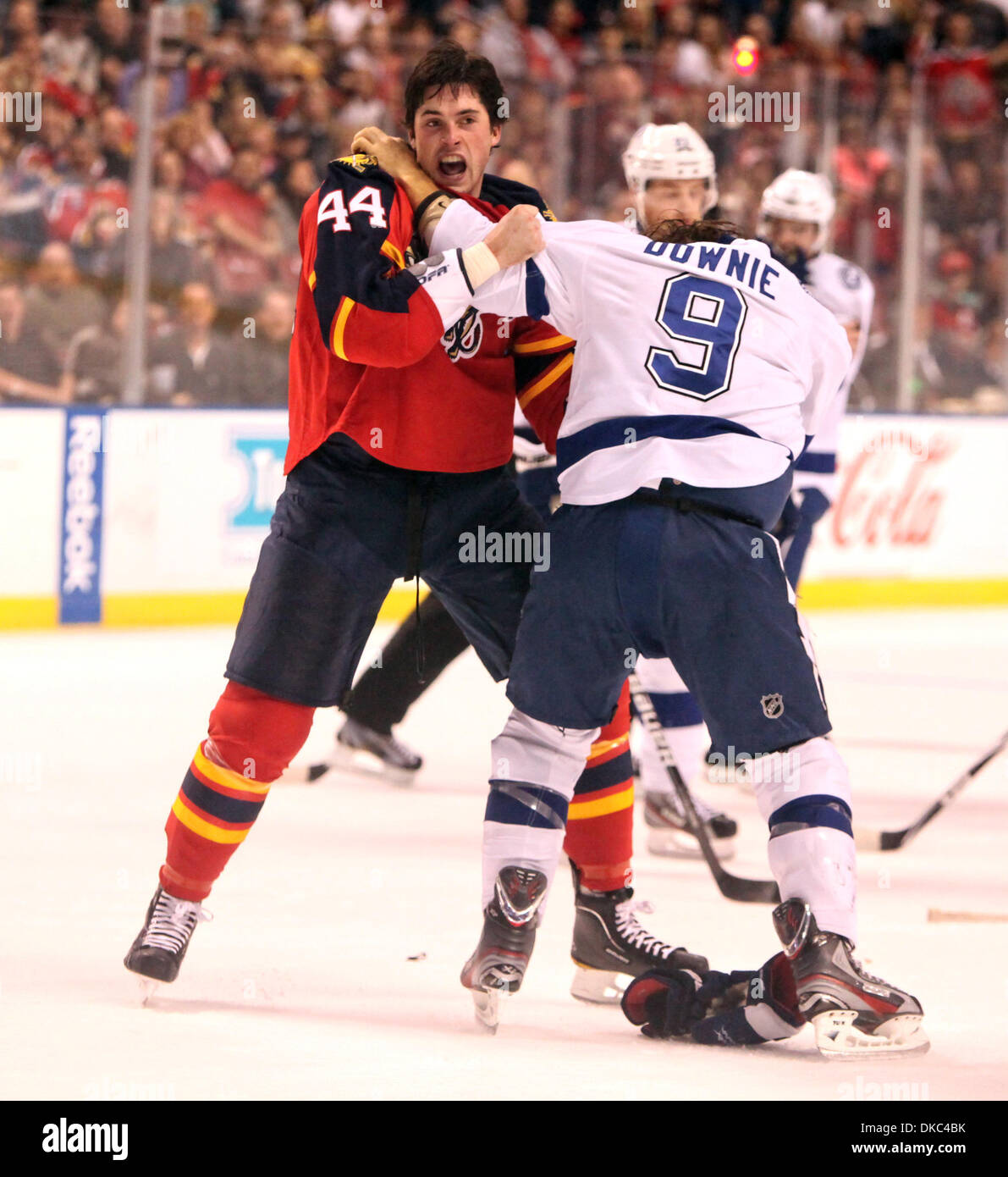 Florida panthers and lightning fight hi-res stock photography and ...