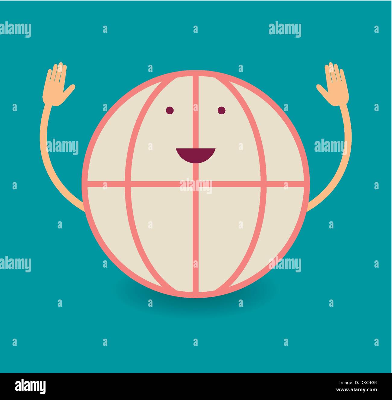 Happy smiling globe Stock Vector Image & Art - Alamy