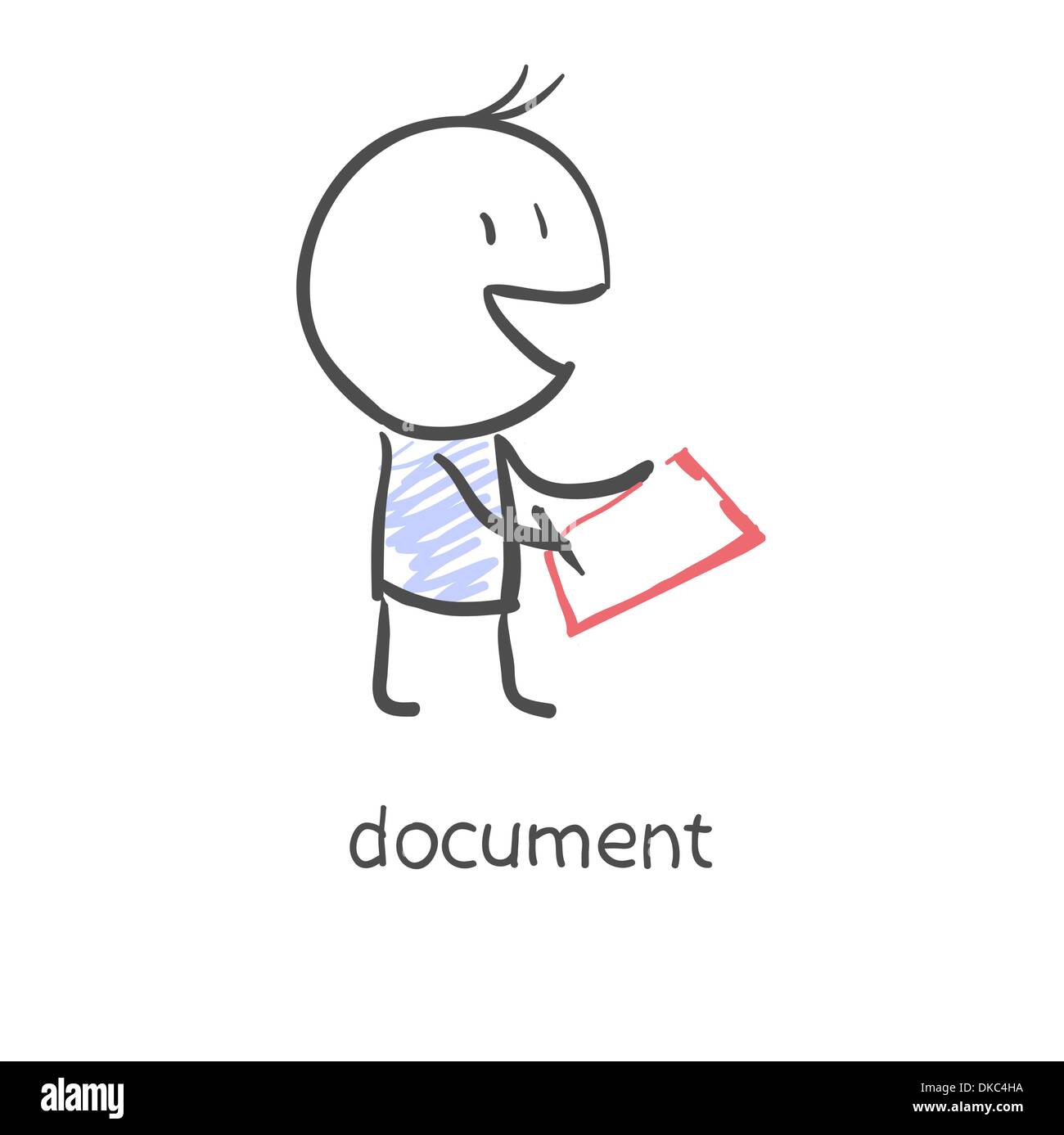 Sign filling work hand Cut Out Stock Images & Pictures - Alamy