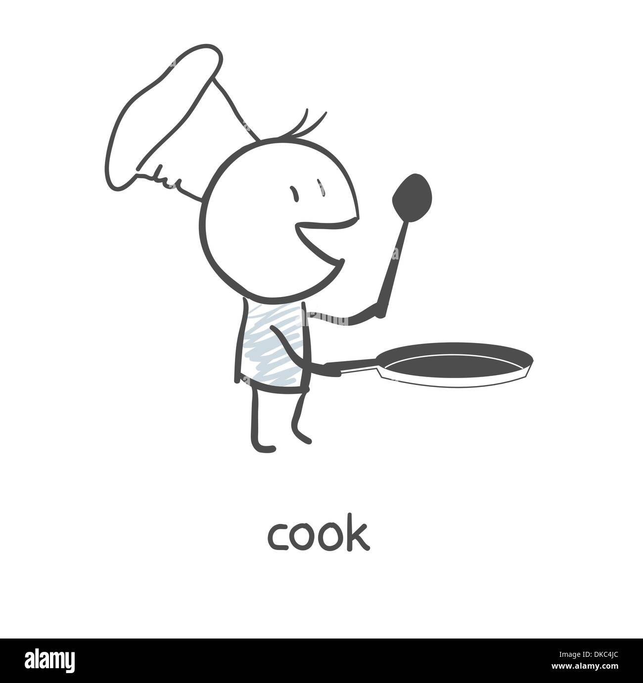 Cook servant Stock Vector Images - Alamy