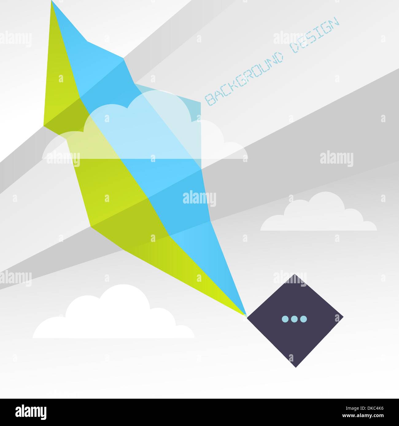 Geometric Background with clouds Stock Vector Image & Art - Alamy