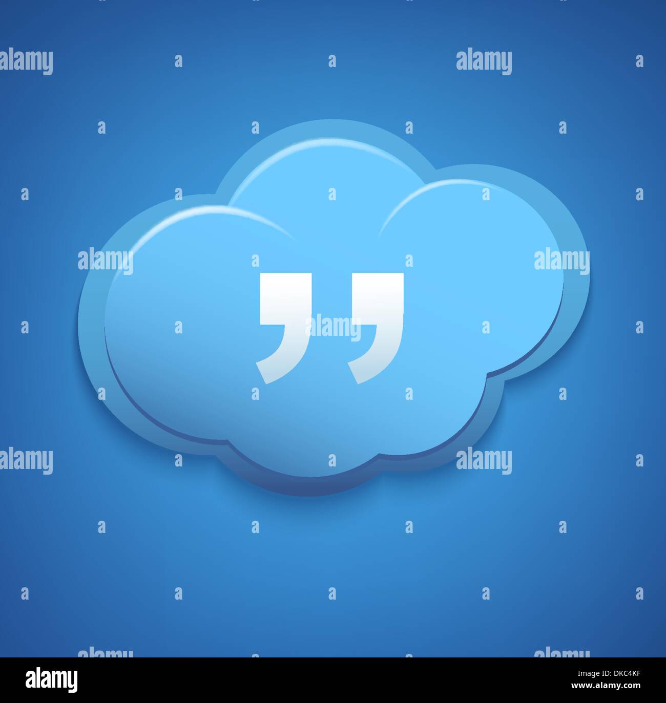 Cloud computing concept sign. Blue sky Stock Vector Image & Art - Alamy