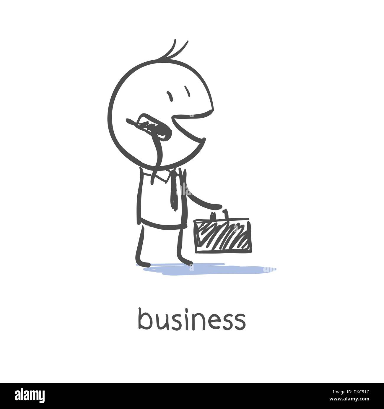 Professional worker speaking phone Stock Vector Images - Alamy