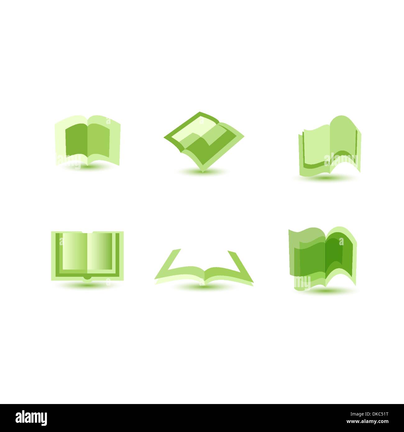 illustration of book icons Stock Vector Image & Art - Alamy