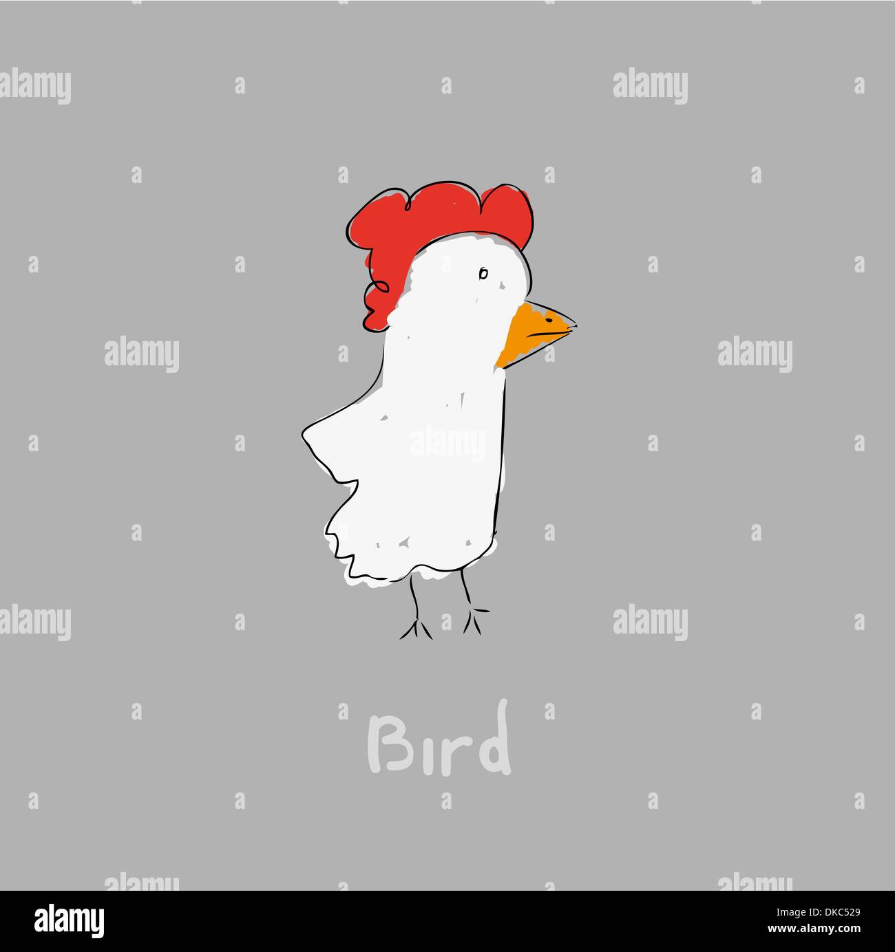 Happy cartoon chicken Stock Vector Image & Art - Alamy
