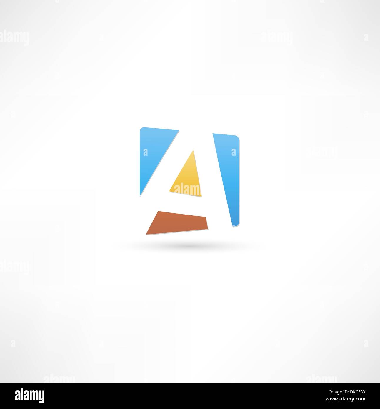 Abstract icon based on the letter A Stock Vector Image & Art - Alamy