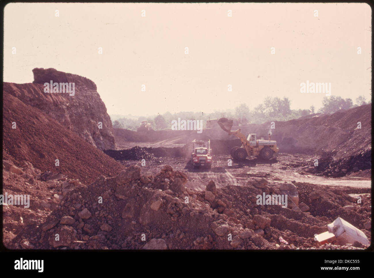 At a strip mining site west of Barnesville, Ohio, coal company ...