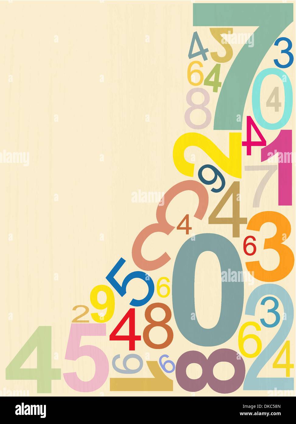 Jumbled numbers Stock Vector Images - Alamy