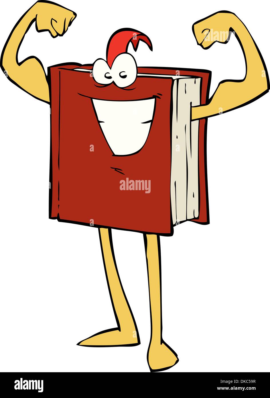 Strong book on a white background vector illustration Stock Vector ...