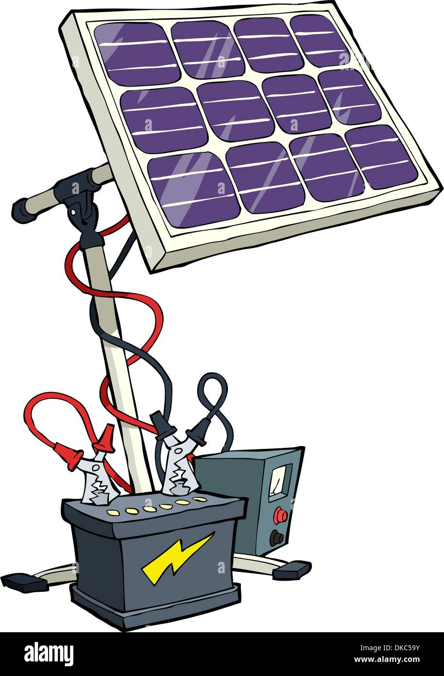 Solar charge converter Stock Vector Images - Alamy