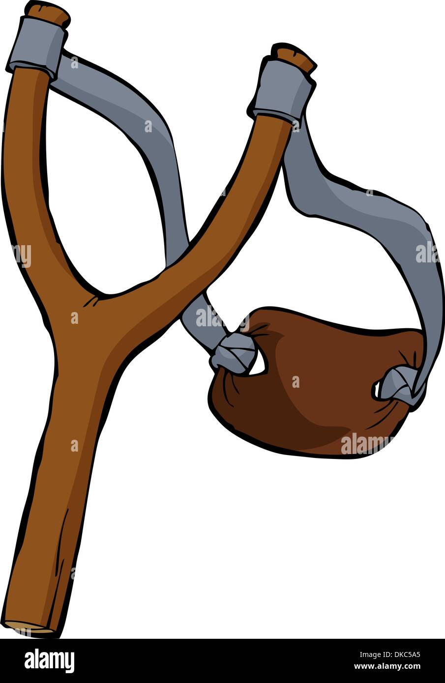 Slingshot on a white background vector illustration Stock Vector Image ...