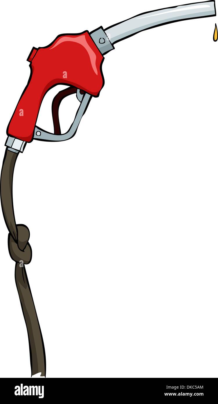 Refueling nozzle on a white background vector illustration Stock Vector ...