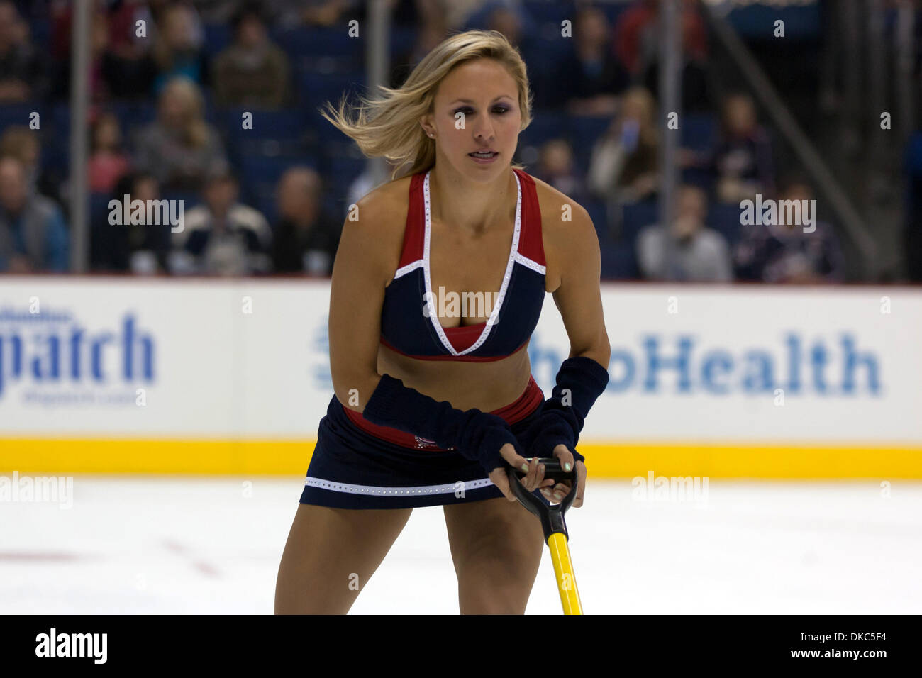 Oct. 12, 2011 - Columbus, Ohio, U.S - A member of the Columbus Blue ...