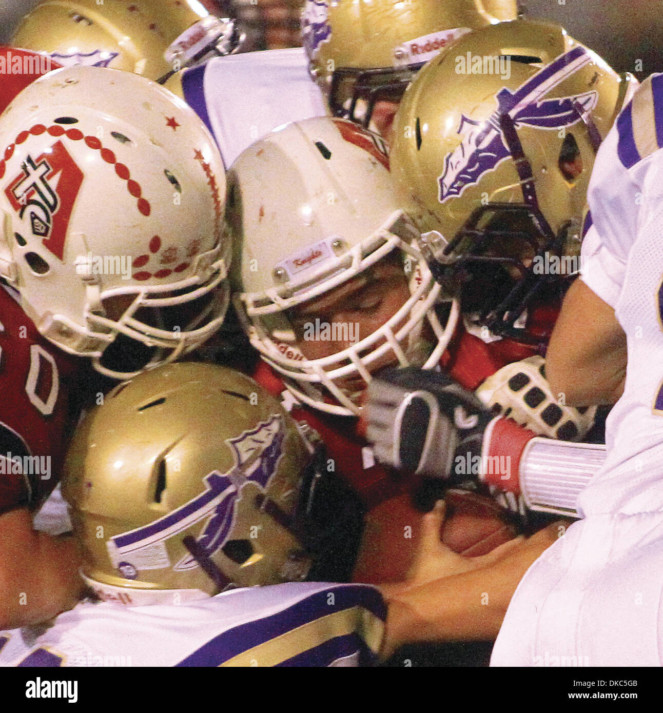 Oct. 13, 2011 - Davenport, Iowa, U.S. - Assumption's Zach Mumm is ...