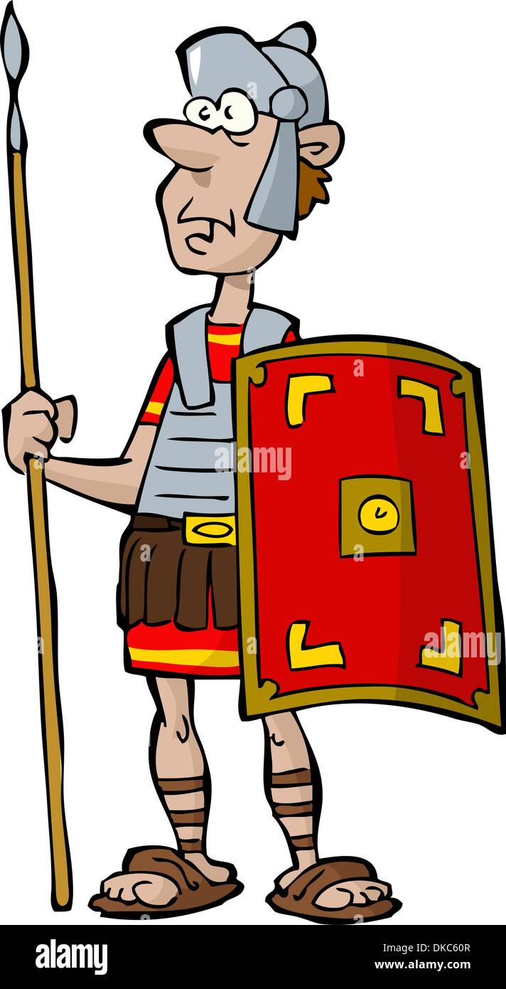 Legionnaire on a white background vector illustration Stock Vector ...
