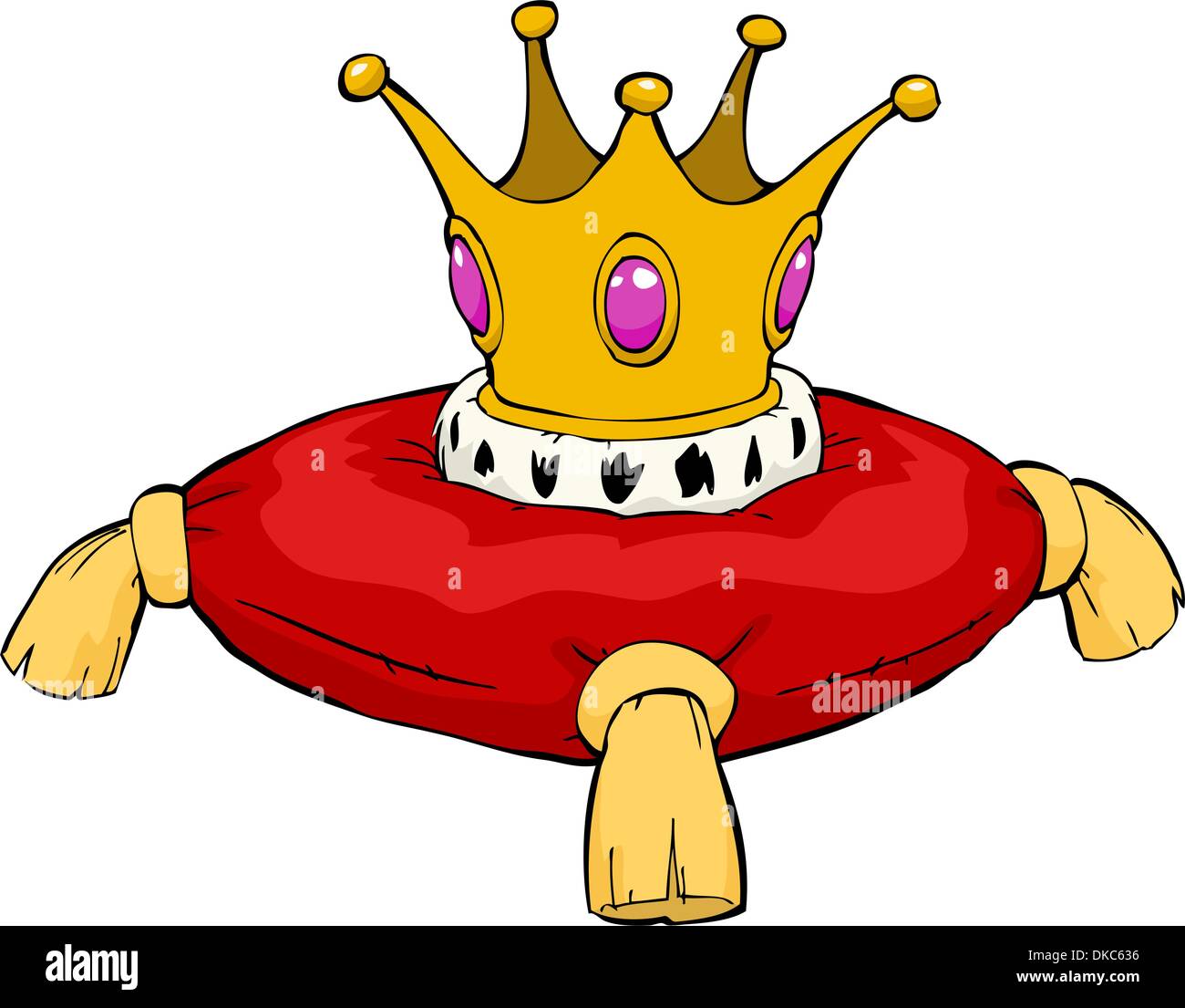 Crown cushion Stock Vector Images - Alamy