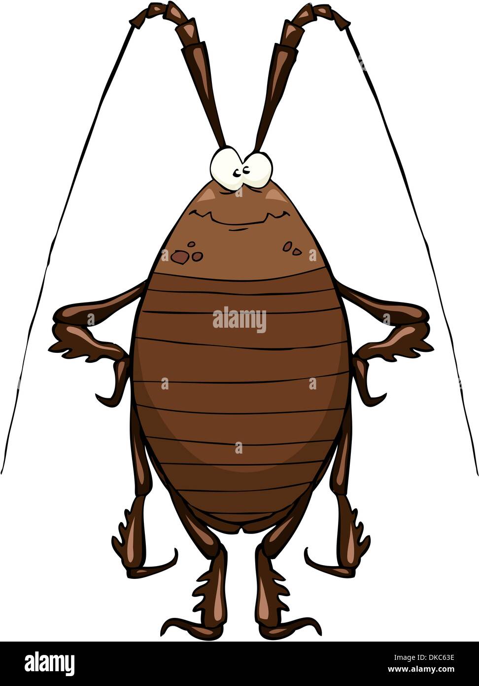 Cockroach on a white background vector illustration Stock Vector Image ...