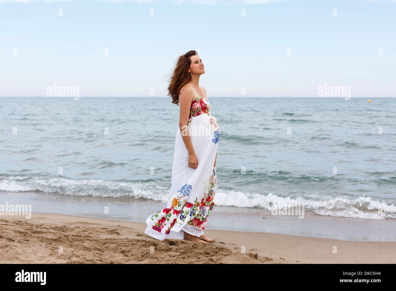 Barcelona woman beach hi-res stock photography and images - Alamy