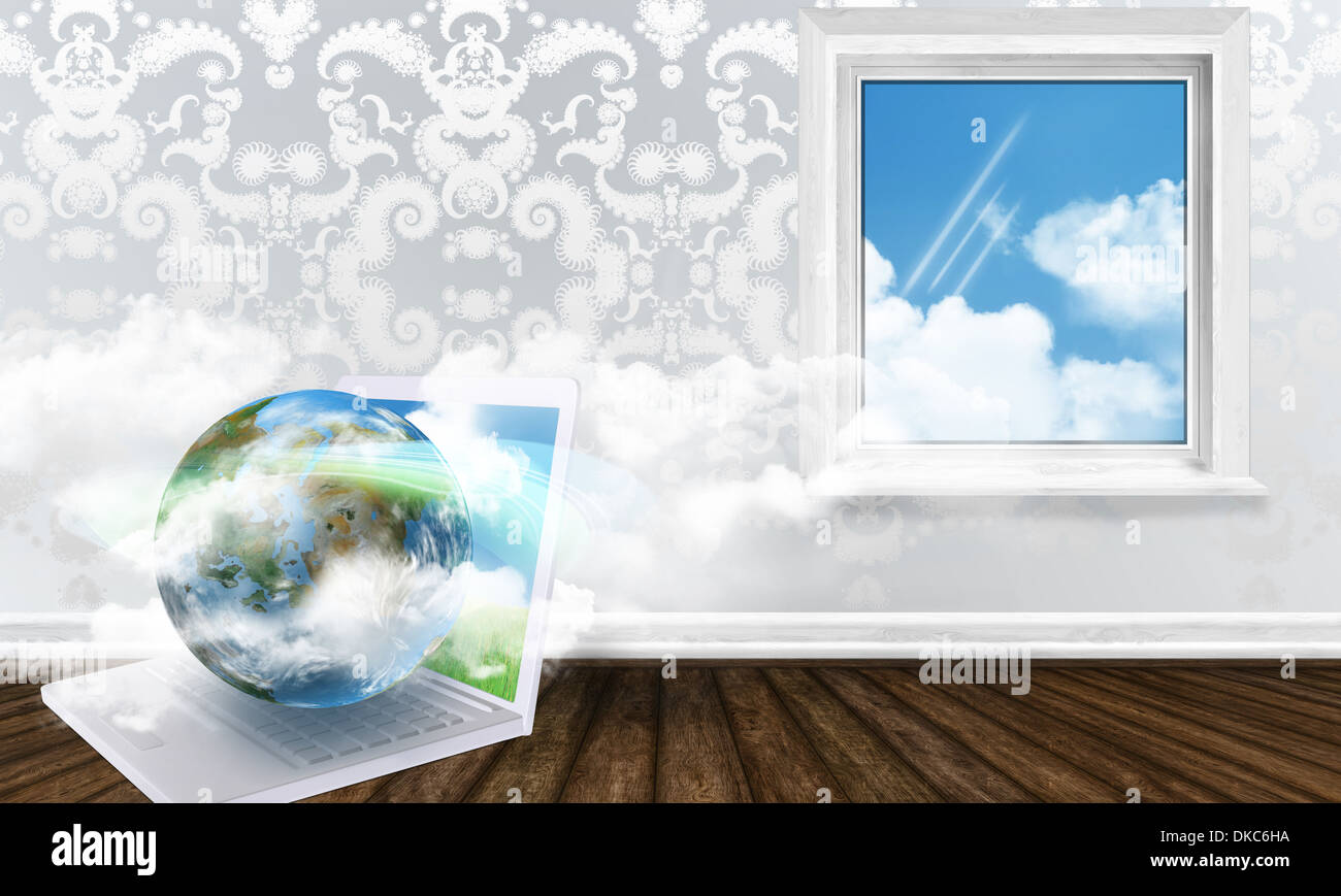 Wireless Work Energy from Home Stock Photo - Alamy