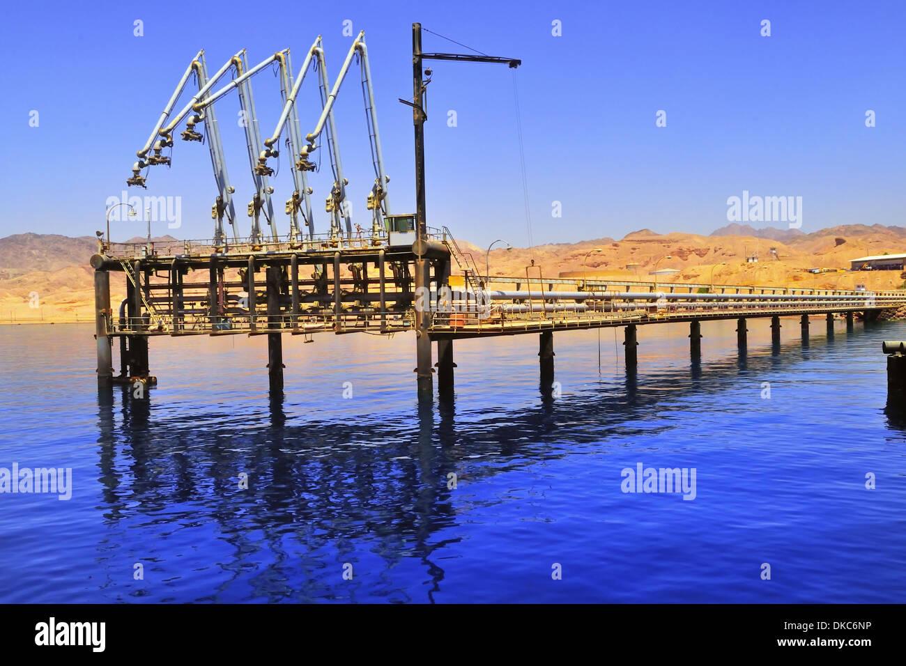 marine tanker from shore to ship Stock Photo - Alamy