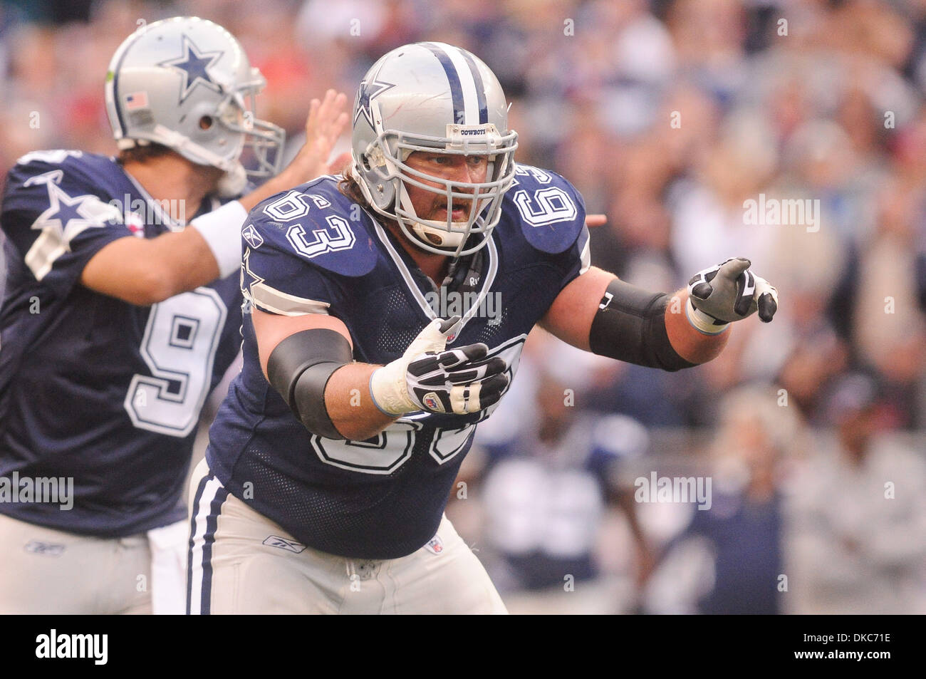Oct. 16, 2011 - Foxborough, Massachusetts, U.S - Dallas Cowboys G Kyle ...