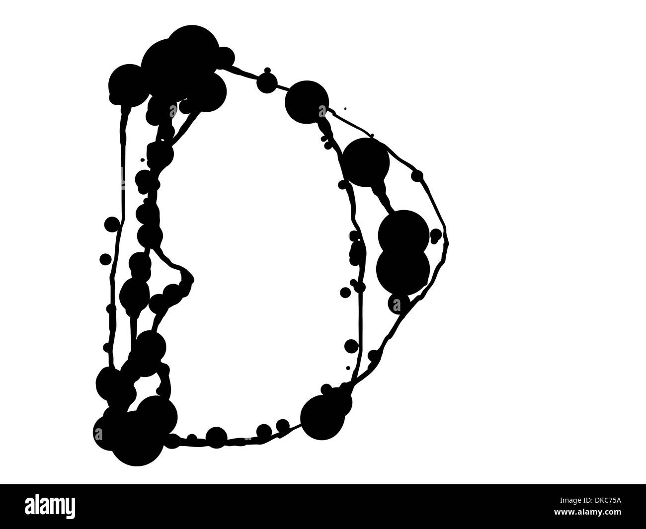 symbol D - Hand drawn vector abc Stock Vector Image & Art - Alamy
