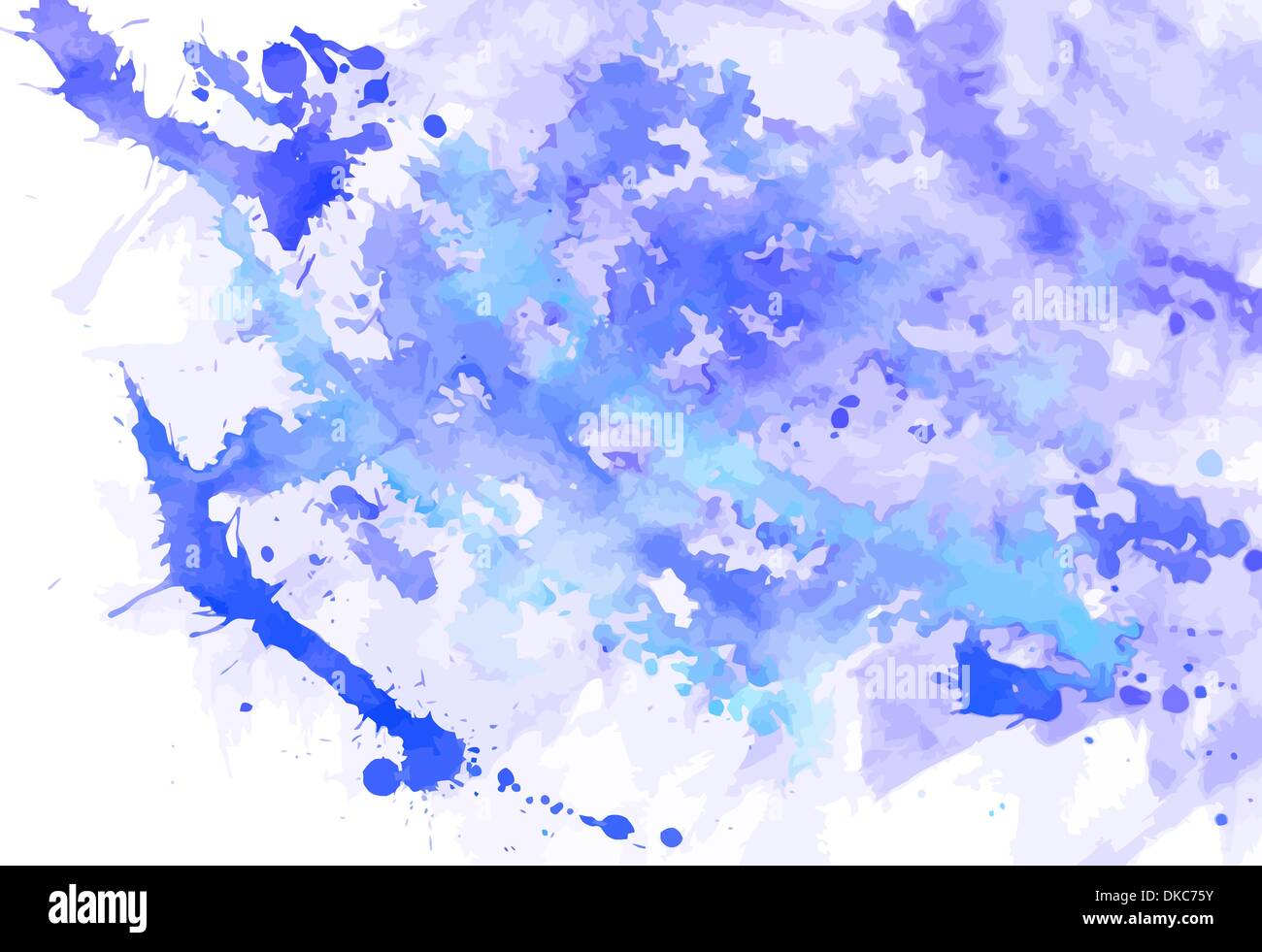Abstract blue watercolor background spots and blots Stock Vector Image ...