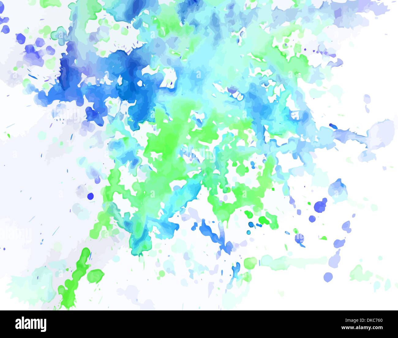 Abstract blue watercolor background spots and blots Stock Vector Image ...