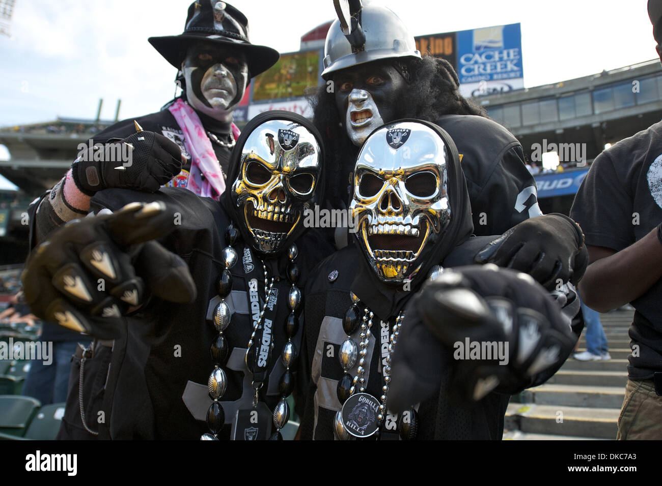 Oct. 16, 2011 - Oakland, California, U.S - Raiders fans before the NFL ...