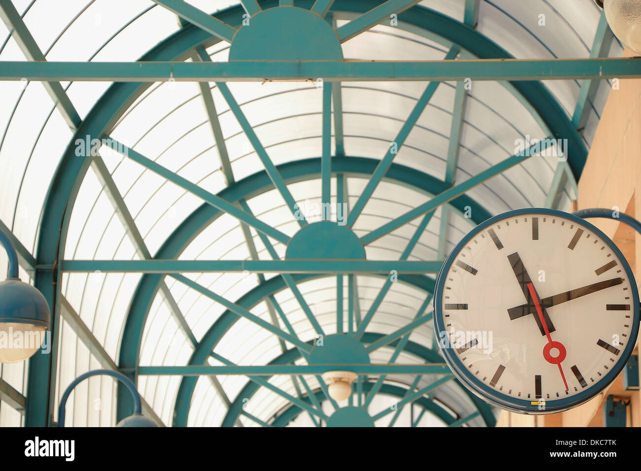 clocks at the railway station Stock Photo - Alamy