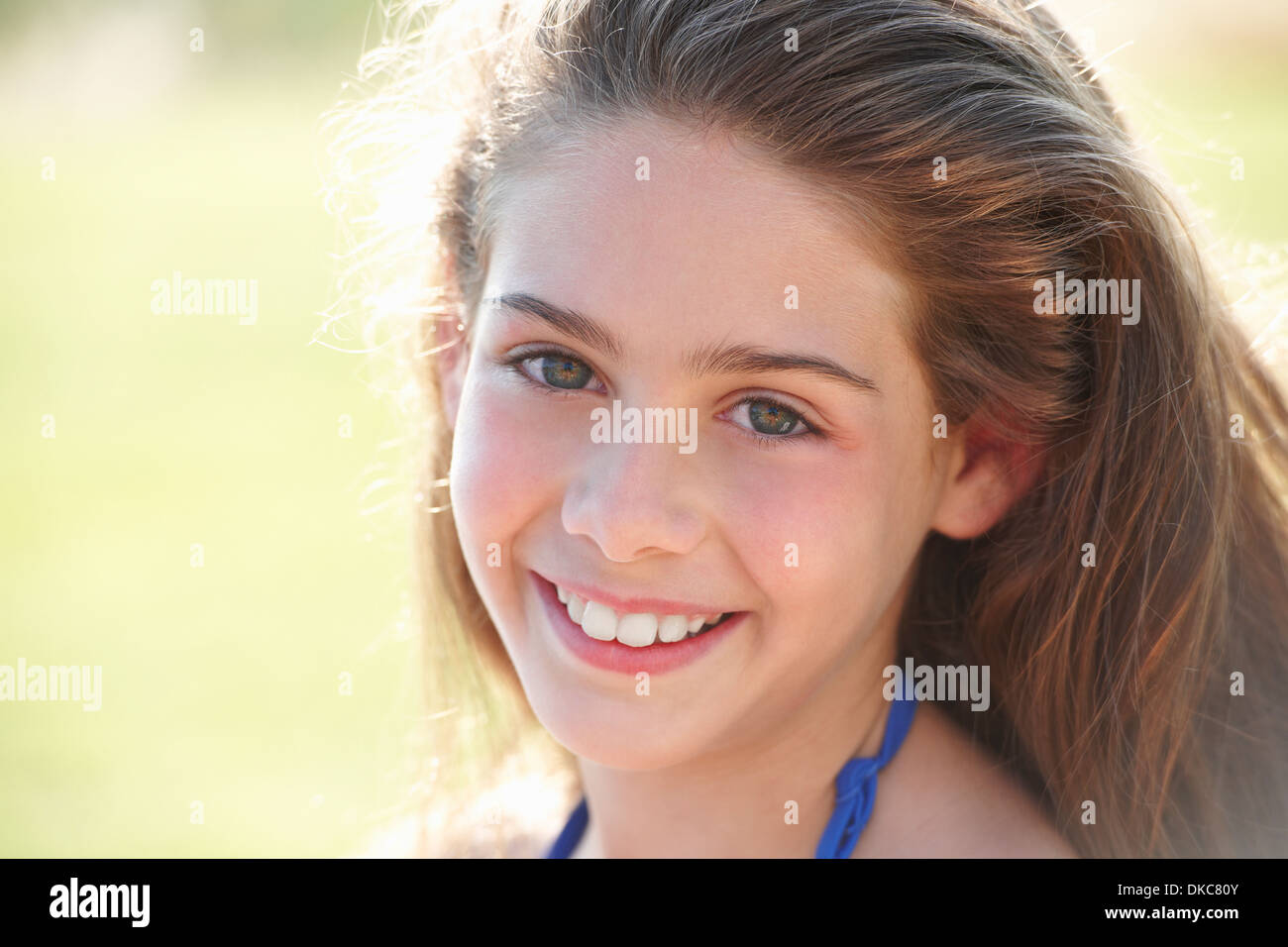 Girl age 7 8 portrait hi-res stock photography and images - Alamy