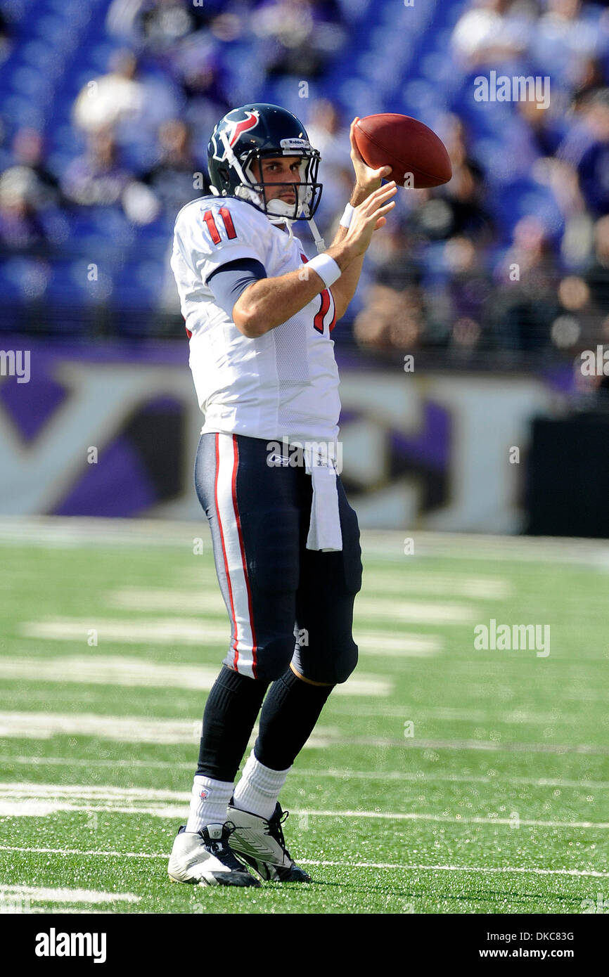 Oct. 16, 2011 - Baltimore, Maryland, U.S - Houston Texans quarterback ...