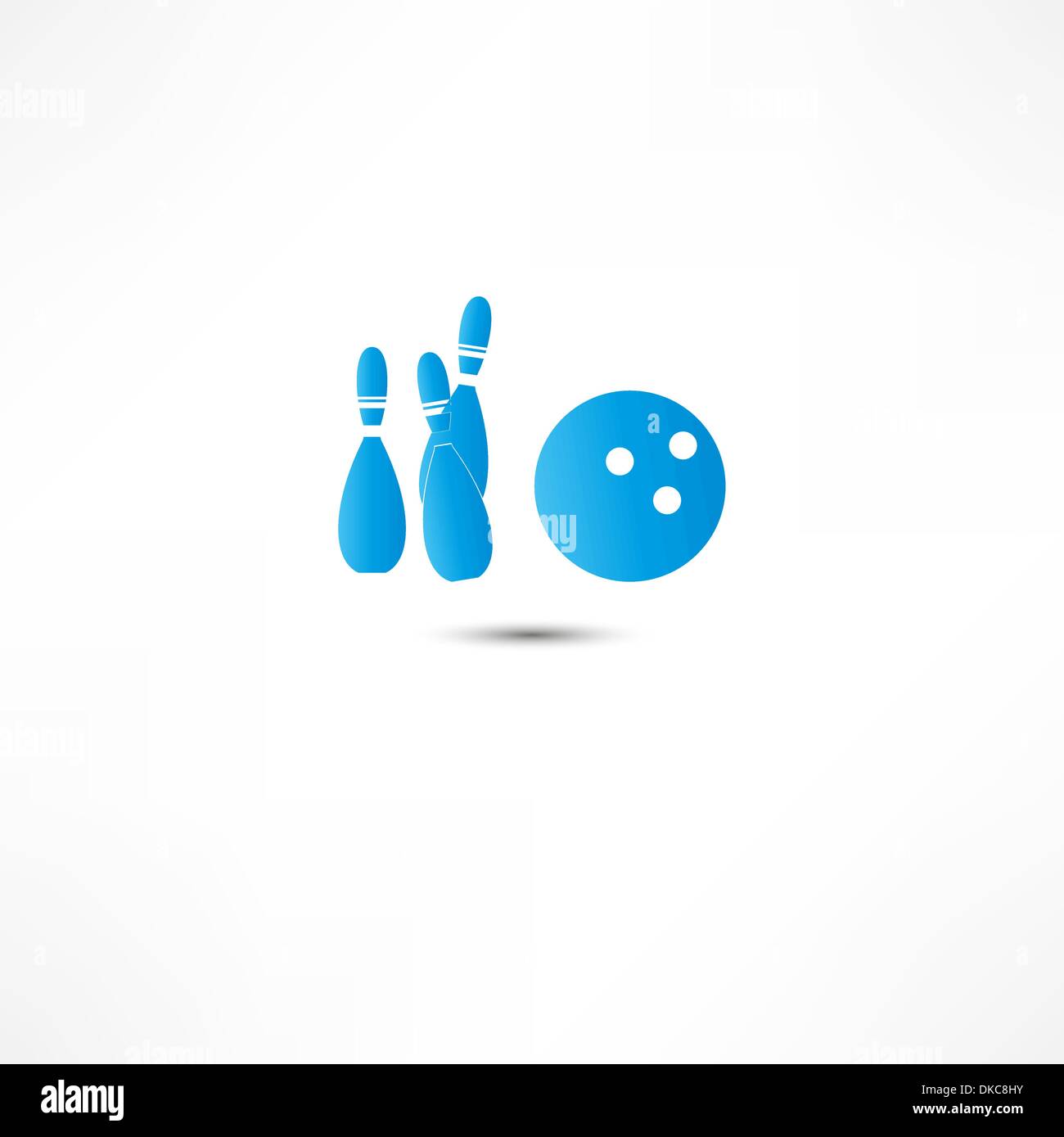 Blue bowling ball icon isolated Stock Vector Images - Alamy