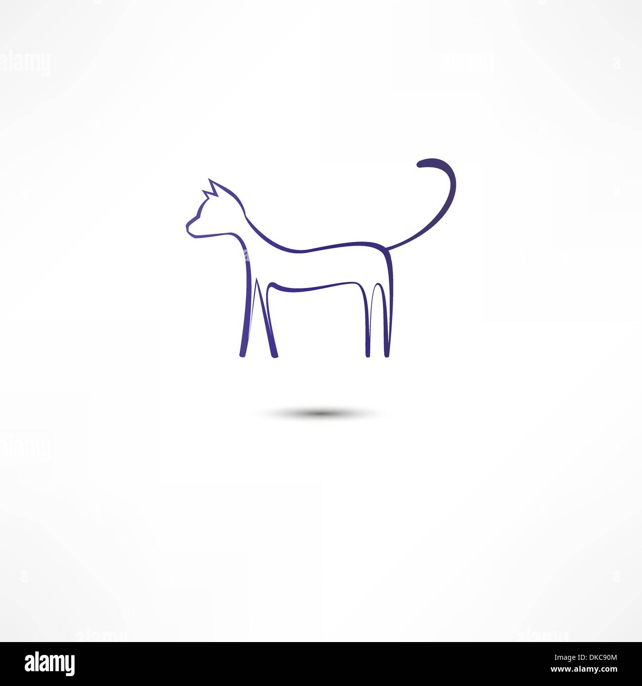 Beautiful white cat cartoon animation hi-res stock photography and ...