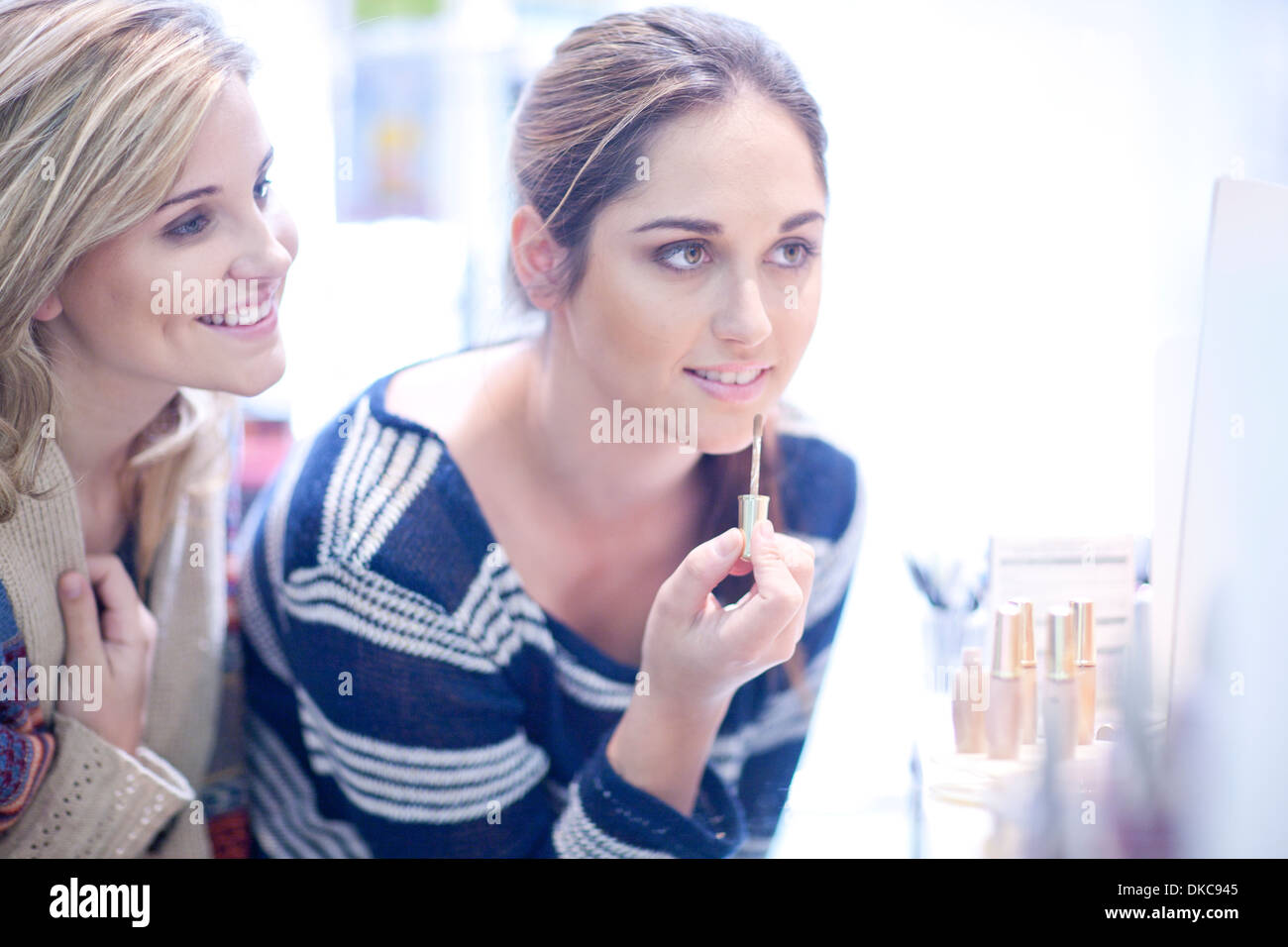 Close up view applying hi-res stock photography and images - Alamy