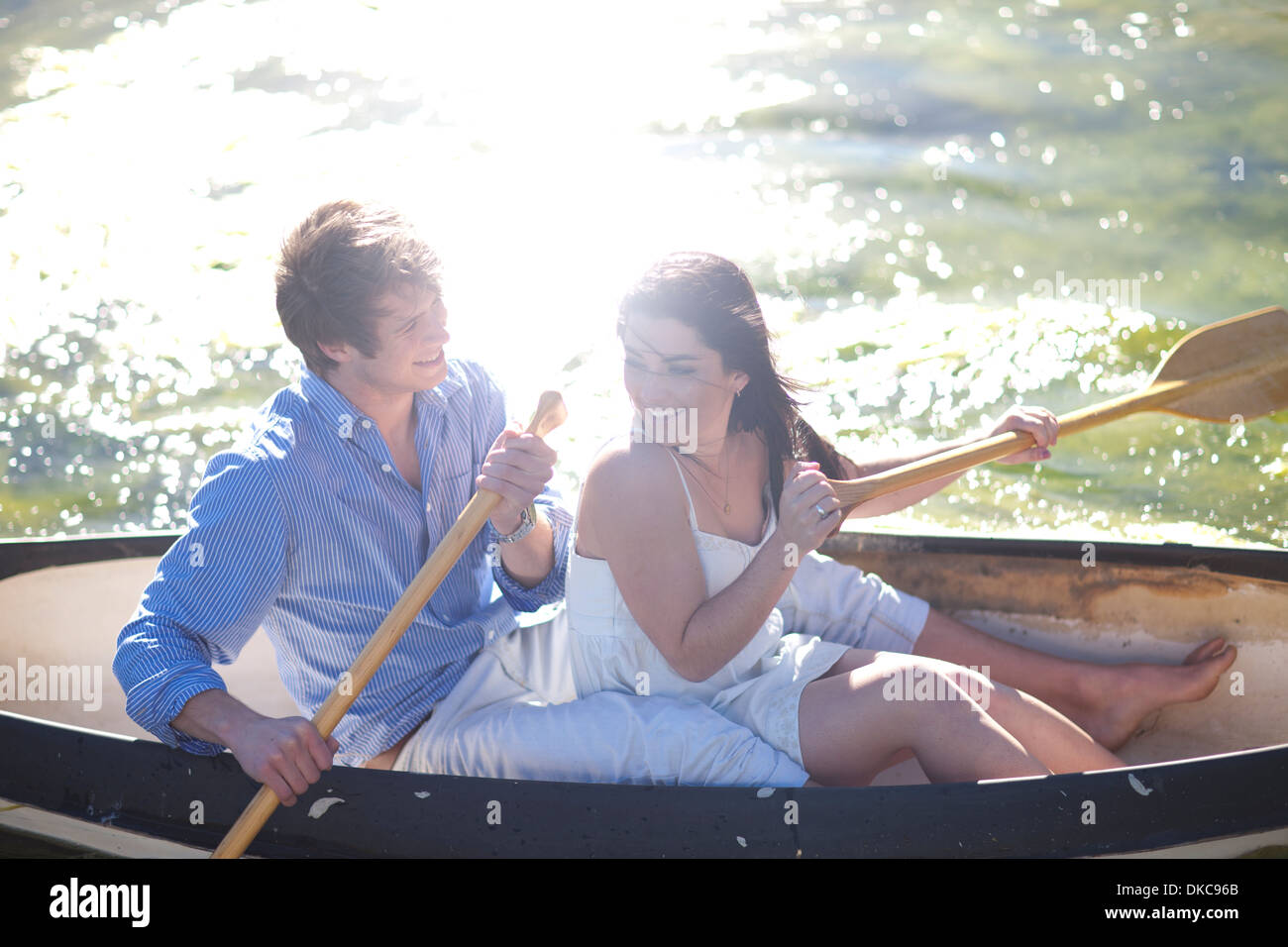 Love couple from above boat hi-res stock photography and images - Alamy