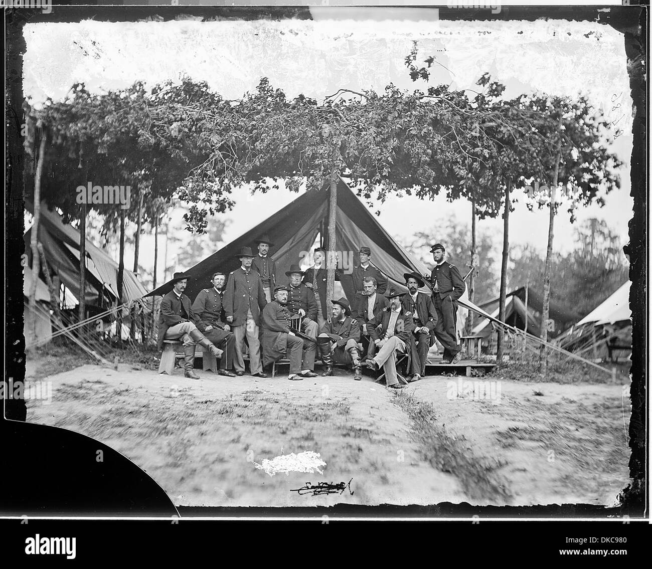 A group photo of General Benjamin F. Butler and his staff, including ...