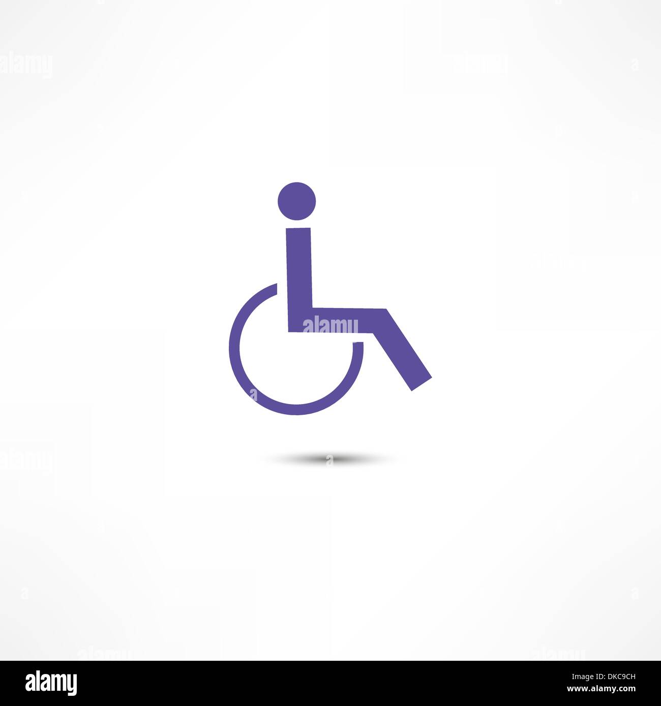 Disabled parking only sign Stock Vector Images - Alamy