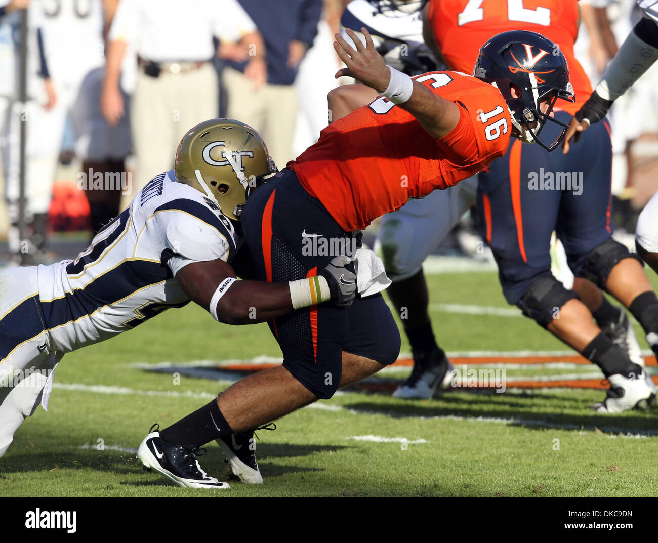 Oct. 15, 2011 - Charlottesville, Virginia, U.S. - NCAA Football 2011 ...