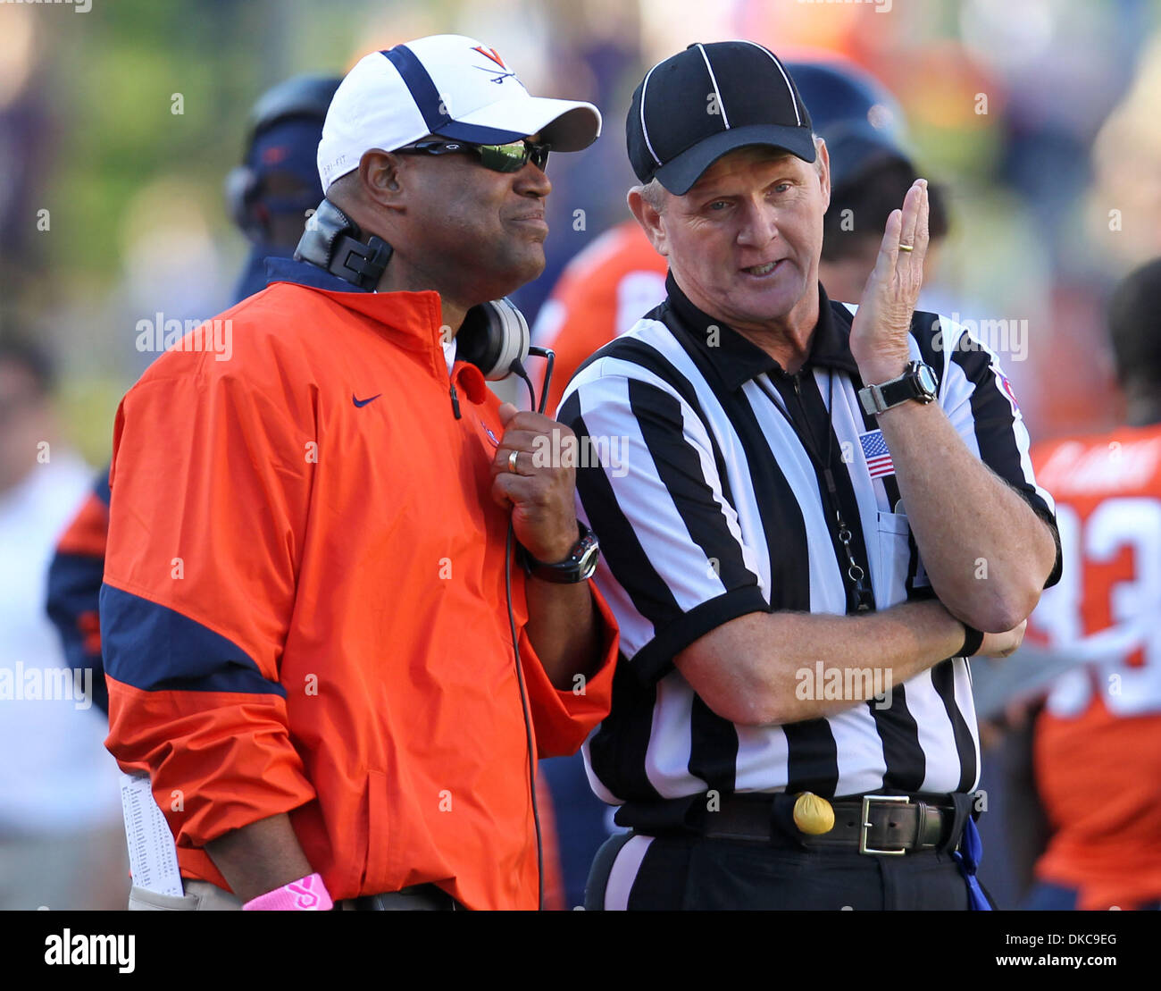 Oct. 15, 2011 - Charlottesville, Virginia, U.S. - NCAA Football 2011 ...