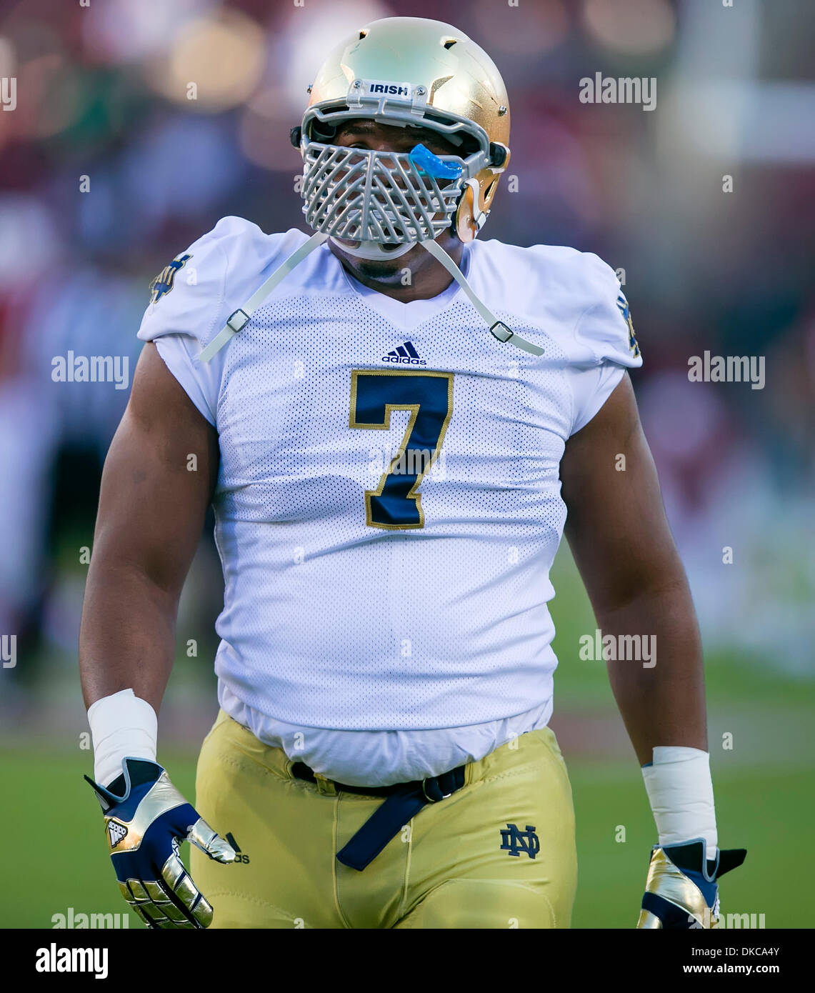 Palo Alto, CA, . 30th Nov, 2013. Notre Dame Fighting Irish defensive ...