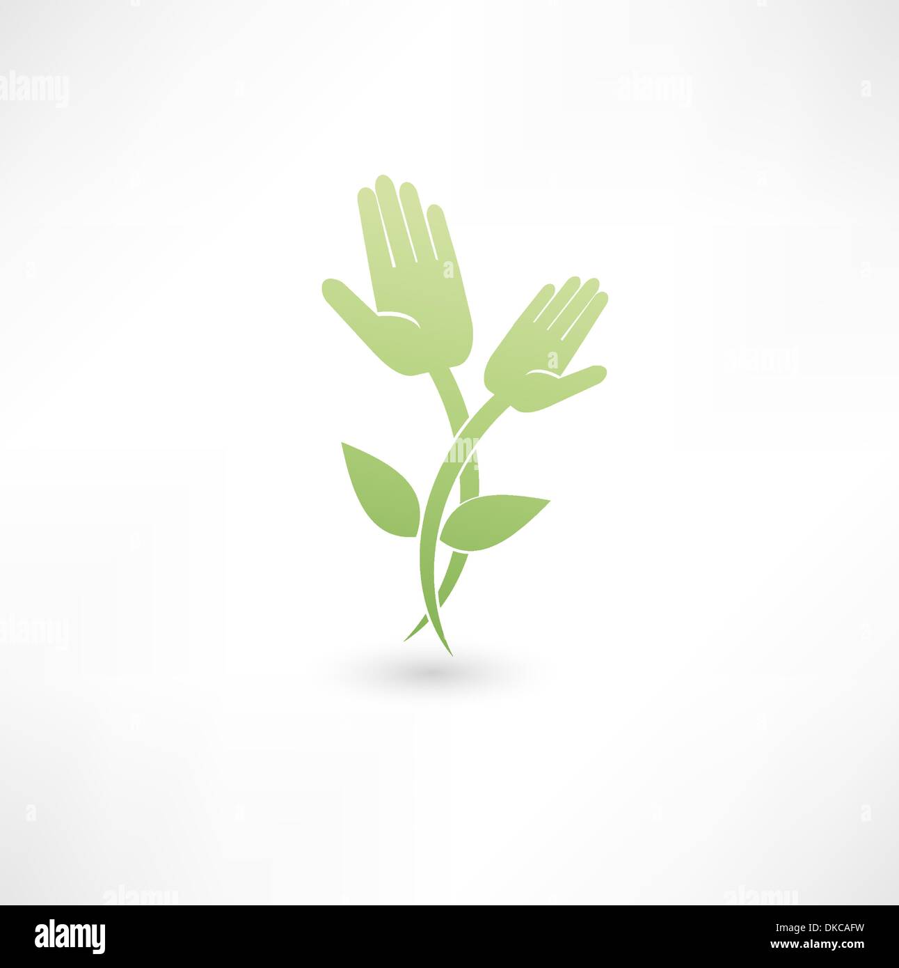 Eco hand icon Stock Vector Image & Art - Alamy