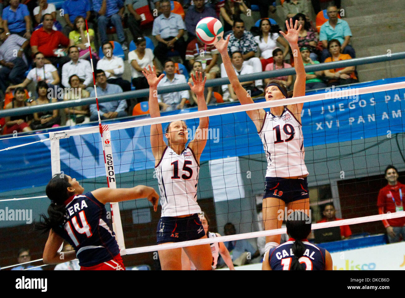 Oct. 20, 2011 - Guadalajara, Mexico - Courtney Thompson and Jessica ...
