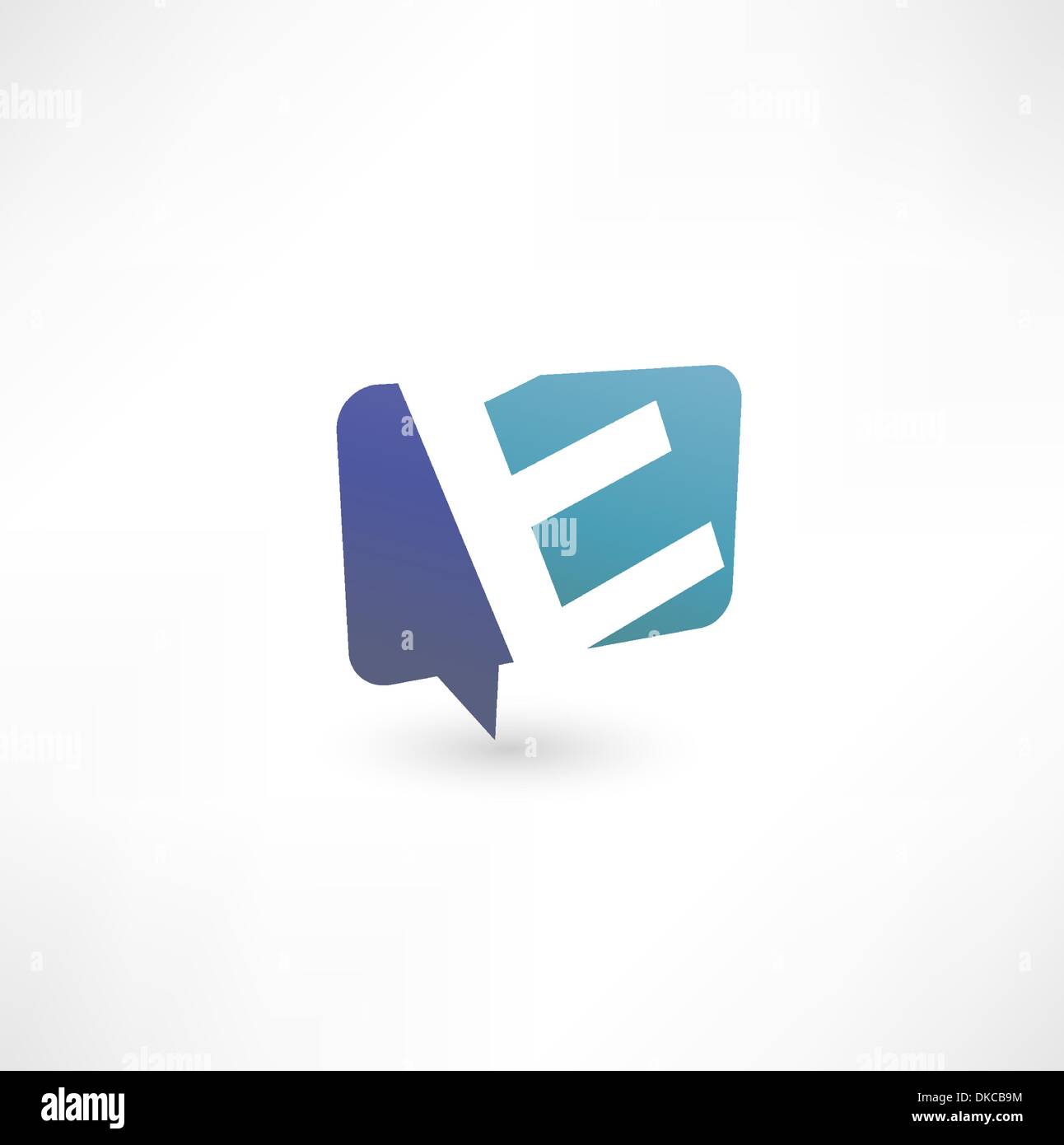 Abstract bubble icon based on the letter E Stock Vector Image & Art - Alamy