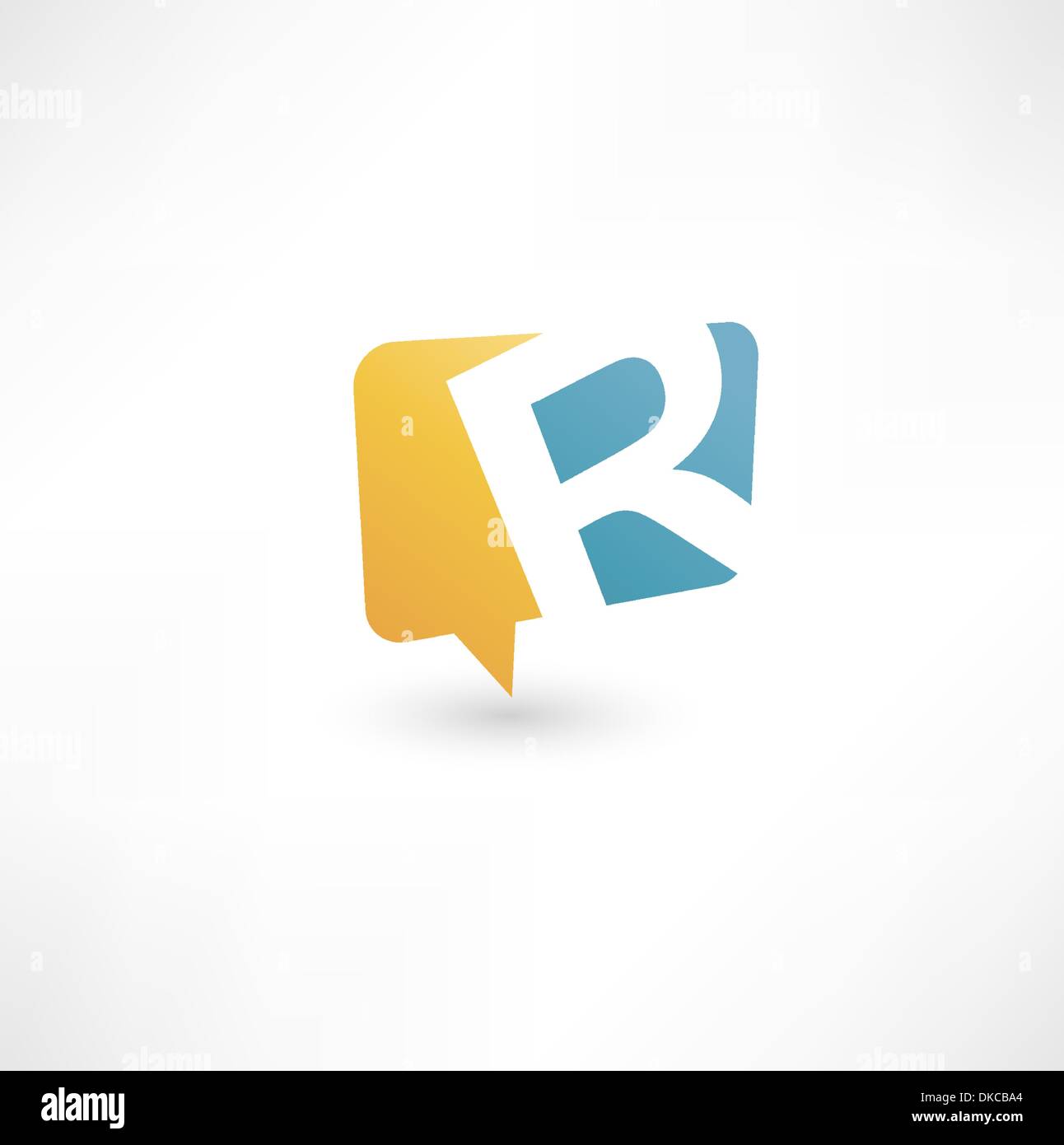 Abstract bubble icon based on the letter R Stock Vector Image & Art - Alamy