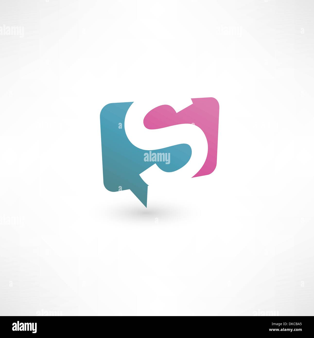 Abstract bubble icon based on the letter S Stock Vector Image & Art - Alamy