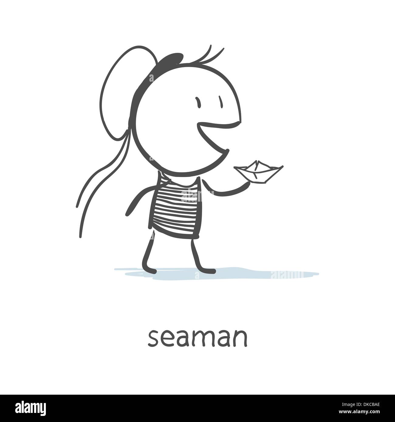 Seaman navy Stock Vector Images - Alamy